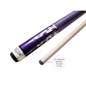 Champion Blue or Purple Pool Cue Stick with Low Deflection Shaft ...